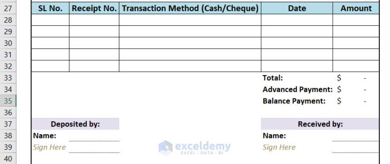 How to Create Advance Payment Voucher Format in Excel