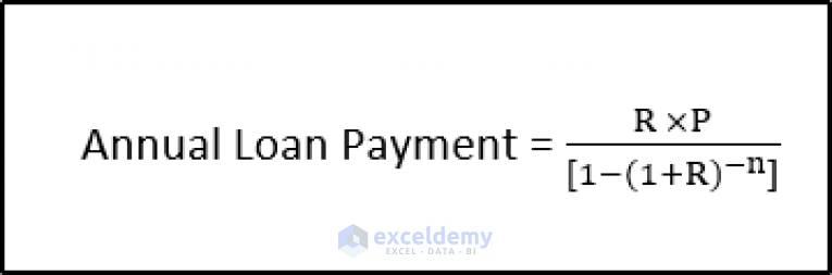 How to Create Annual Loan Payment Calculator in Excel (3 Ways)