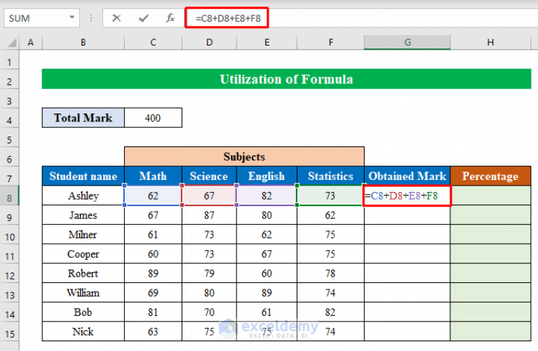 How to Calculate Percentage of Completion in Excel (3 Methods)