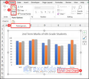 How to Copy Chart Without Source Data and Retain Formatting in Excel