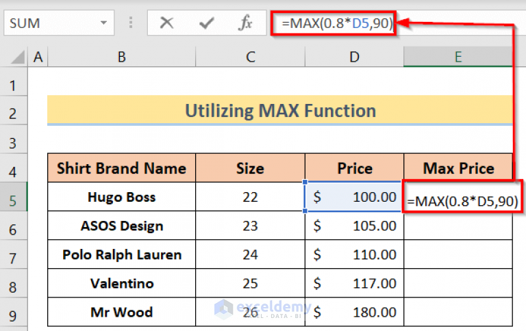 How to Use Excel Formula Not to Exceed a Certain Value