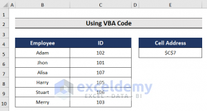 How to Return Cell Address of Match in Excel (3 Easy Ways)