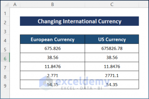 How to Change International Number Format in Excel (4 Examples)
