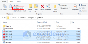 How to Copy PDF File Names into Excel (9 Efficient Methods)