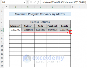 How to Create Minimum Variance Portfolio in Excel (2 Examples)