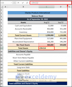 How to Create Monthly Balance Sheet Format in Excel