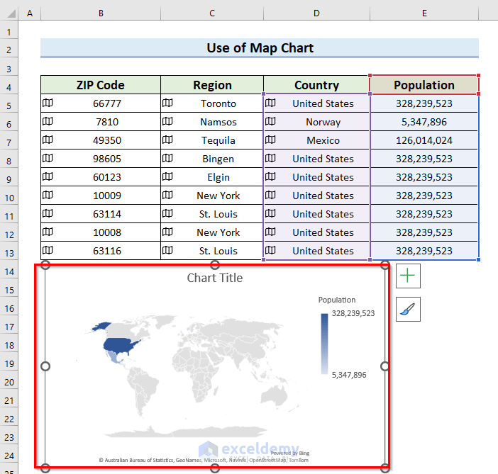How To Map Excel Data By ZIP Code 2 Easy Methods How To Map Excel Data By ZIP Code 2 Easy Methods