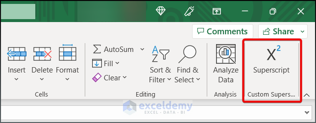 How to Add Superscript in Excel (8 Easy Methods) - ExcelDemy