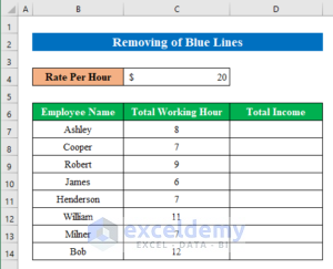 How to Remove Blue Lines in Excel (with Easy Steps) - ExcelDemy