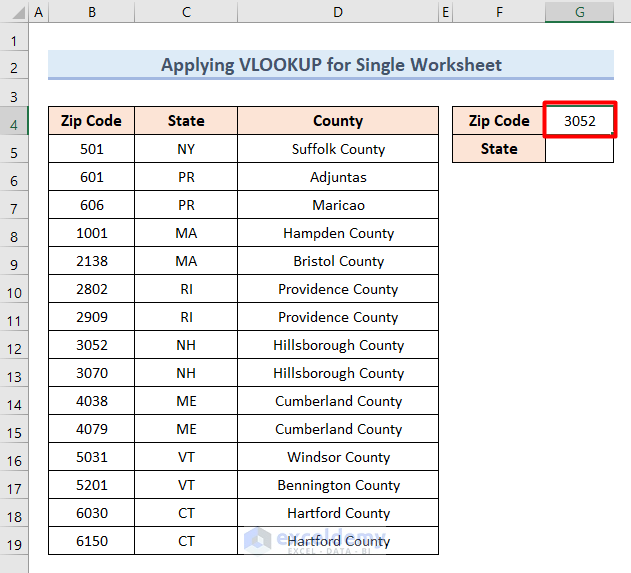 How To Convert Zip Code To State With VLOOKUP In Excel 3 Quick Methods How To Convert Zip Code To State With VLOOKUP In Excel 3 Quick Methods