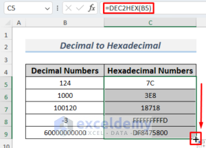 How to Convert Decimal Number to Hexadecimal (Hex) in Excel