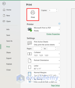 How to Deal with Margin Problem While Converting Excel to PDF