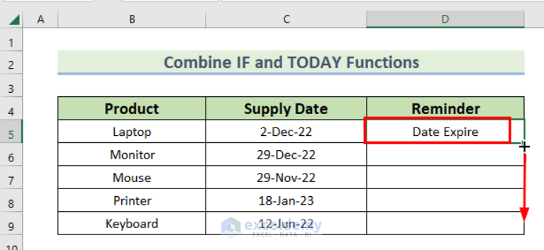 How to Create Notifications or Reminders in Excel (5 Methods)