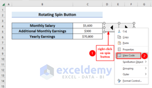 How to Rotate Spin Button in Excel (With Easy Steps) - ExcelDemy