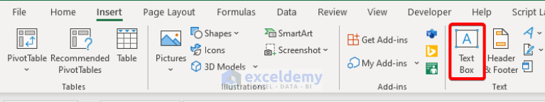 [Solved] Excel Text Box Not Showing (3 Reasons & Solutions)