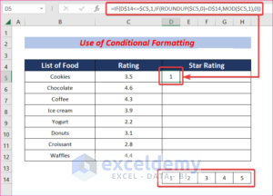 How to Create a Rating Scale in Excel (4 Easy Ways) - ExcelDemy
