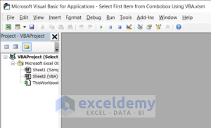 How to Select First Item from ComboBox Using VBA in Excel