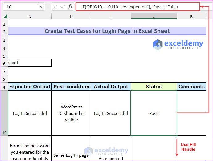 Create Test Cases For Login Page In Excel Sheet with Easy Steps Create Test Cases For Login Page In Excel Sheet with Easy Steps