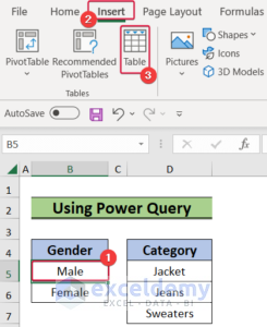 How to Get All Combinations of 2 Columns in Excel (4 Easy Ways)