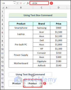 How to Create Floating Text Box in Excel (2 Easy Ways)