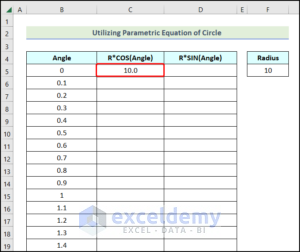 How to Draw a Circle in Excel with Specific Radius (3 Methods)