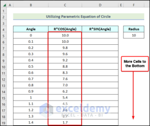 How to Draw a Circle in Excel with Specific Radius (3 Methods)