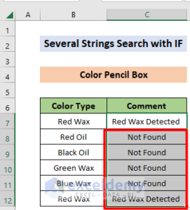 How to Prepare IF Statement Contains Multiple Words in Excel