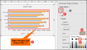 How to Create a 3D Bar Chart in Excel (3 Suitable Examples)
