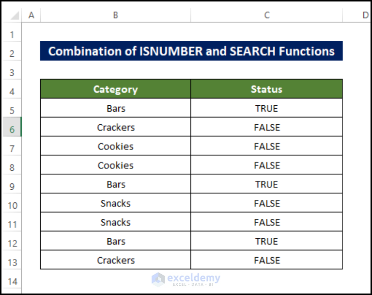 How to Return TRUE If Cell Contains Text in Excel (8 Easy Ways)