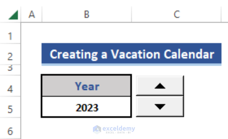 How to Make a Vacation Calendar in Excel (with Detailed Steps)