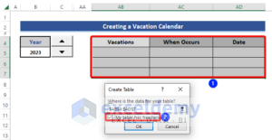 How to Make a Vacation Calendar in Excel (with Detailed Steps)