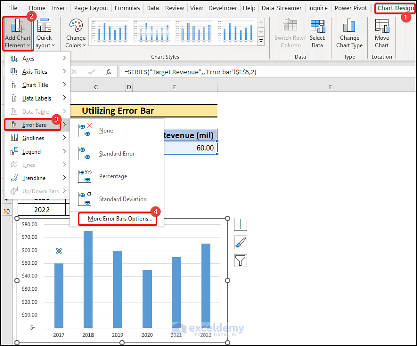How To Create Bar Chart With Target Line In Excel 3 Easy Ways How To Create Bar Chart With Target Line In Excel 3 Easy Ways