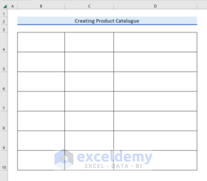 How to Create Product Catalogue in Excel (With Easy Steps)