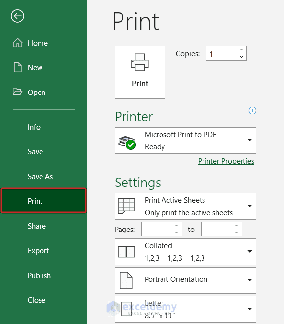 How To Change Printable Area In Excel