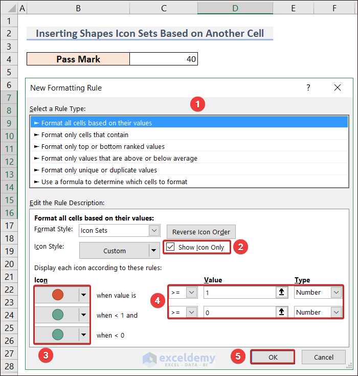 How To Use Conditional Formatting Icon Sets Exceldemy