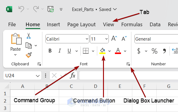 Understanding Excel Parts and Components - LuvBeing World Technologies Understanding Excel Parts and Components - LuvBeing World Technologies