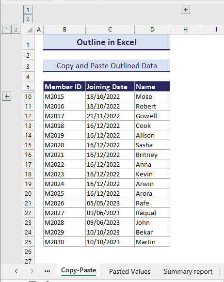 Outline Or Grouping In Excel Features Creation Uses And More Exceldemy