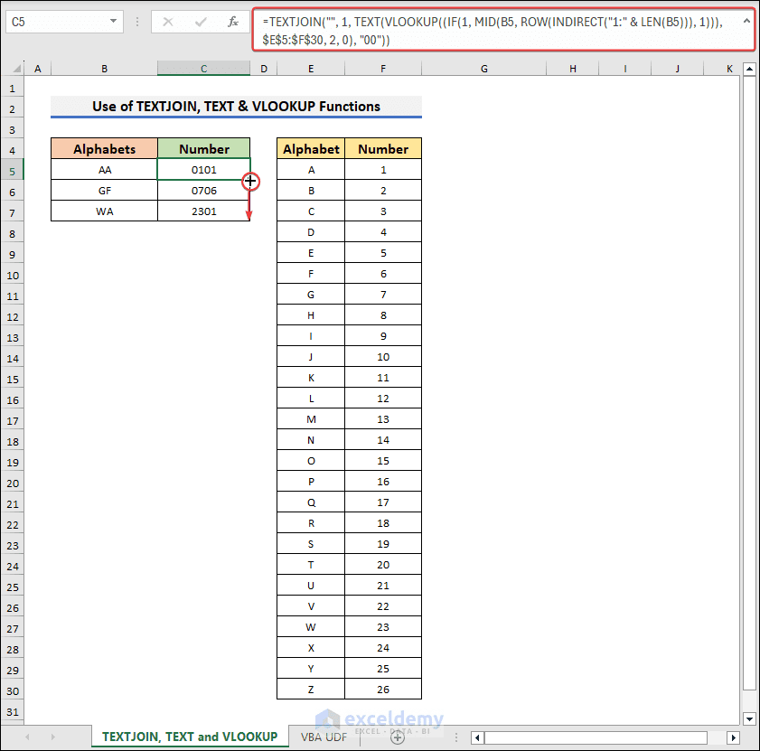 How To Convert Alphabet To Number In Excel 4 Easy Methods How To Convert Alphabet To Number In Excel 4 Easy Methods
