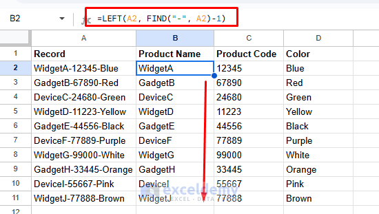 How to Extract Text from a Cell in Google Sheets (6 Ways)