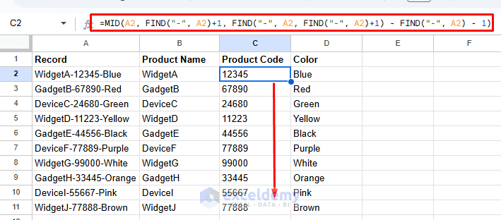 How to Extract Text from a Cell in Google Sheets (6 Ways)