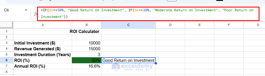Building an ROI Calculator in Google Sheets