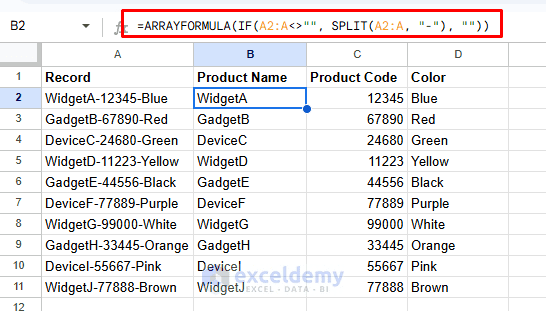 How to Extract Text from a Cell in Google Sheets (6 Ways)