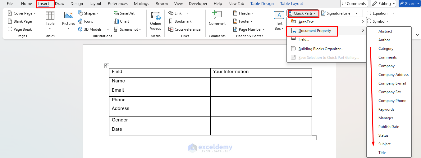 How To Create A Fillable Form In Microsoft Word Without Developer Mode