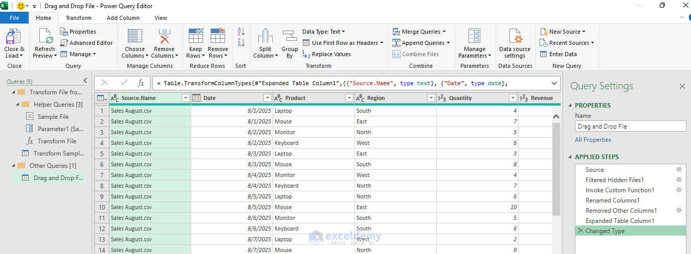 How to Implement Drag-and-Drop File Uploads with Excel + Power Query - ExcelDemy