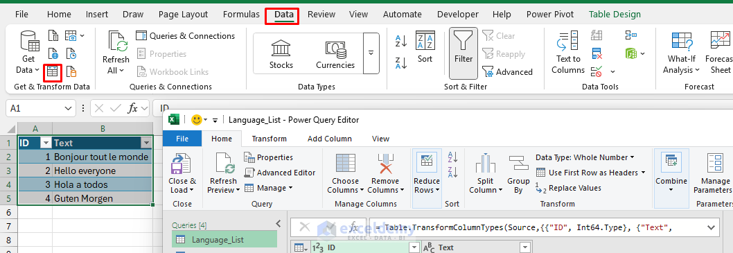 How To Detect Language Automatically In Excel Cells (via Power Query Or