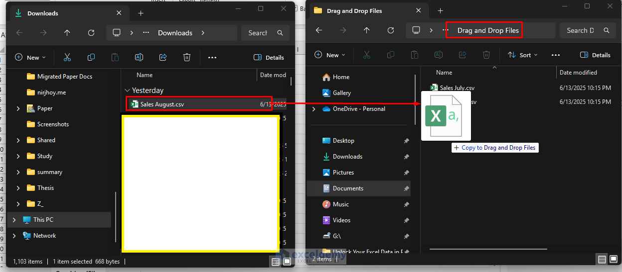 How to Implement Drag-and-Drop File Uploads with Excel + Power Query - ExcelDemy