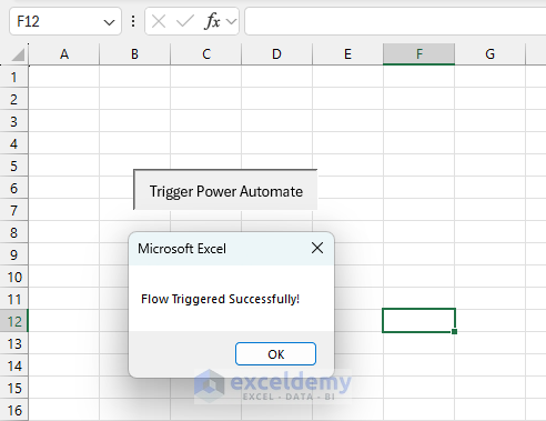 How to Trigger Power BI or Power Automate Actions from Excel Buttons - ExcelDemy