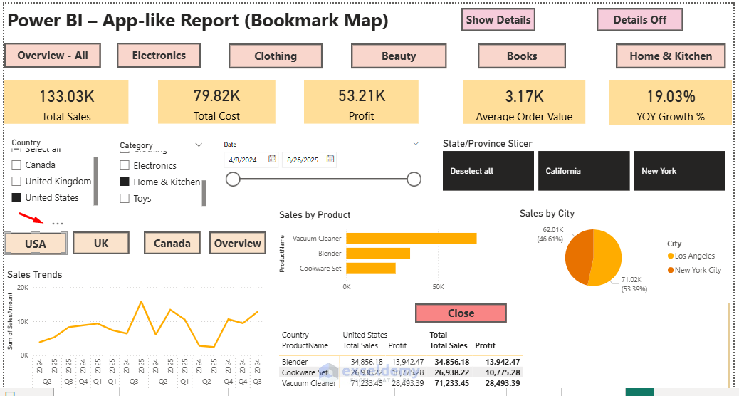 Power BI Bookmarks Demystified: Make Reports That Feel Like Apps ...